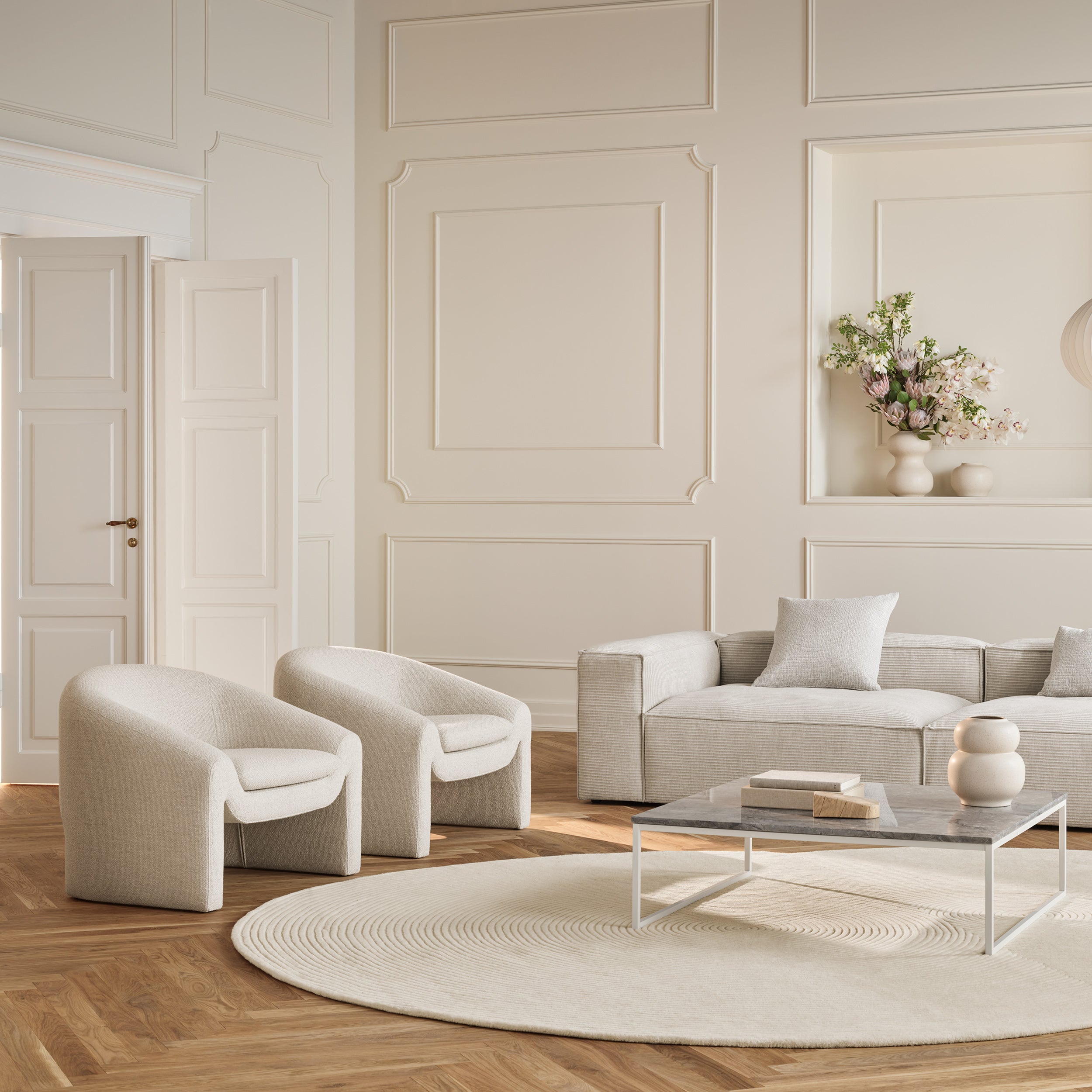 Bolia Denmark, Mielo Armchair in Sheepskin – Spencer Interiors