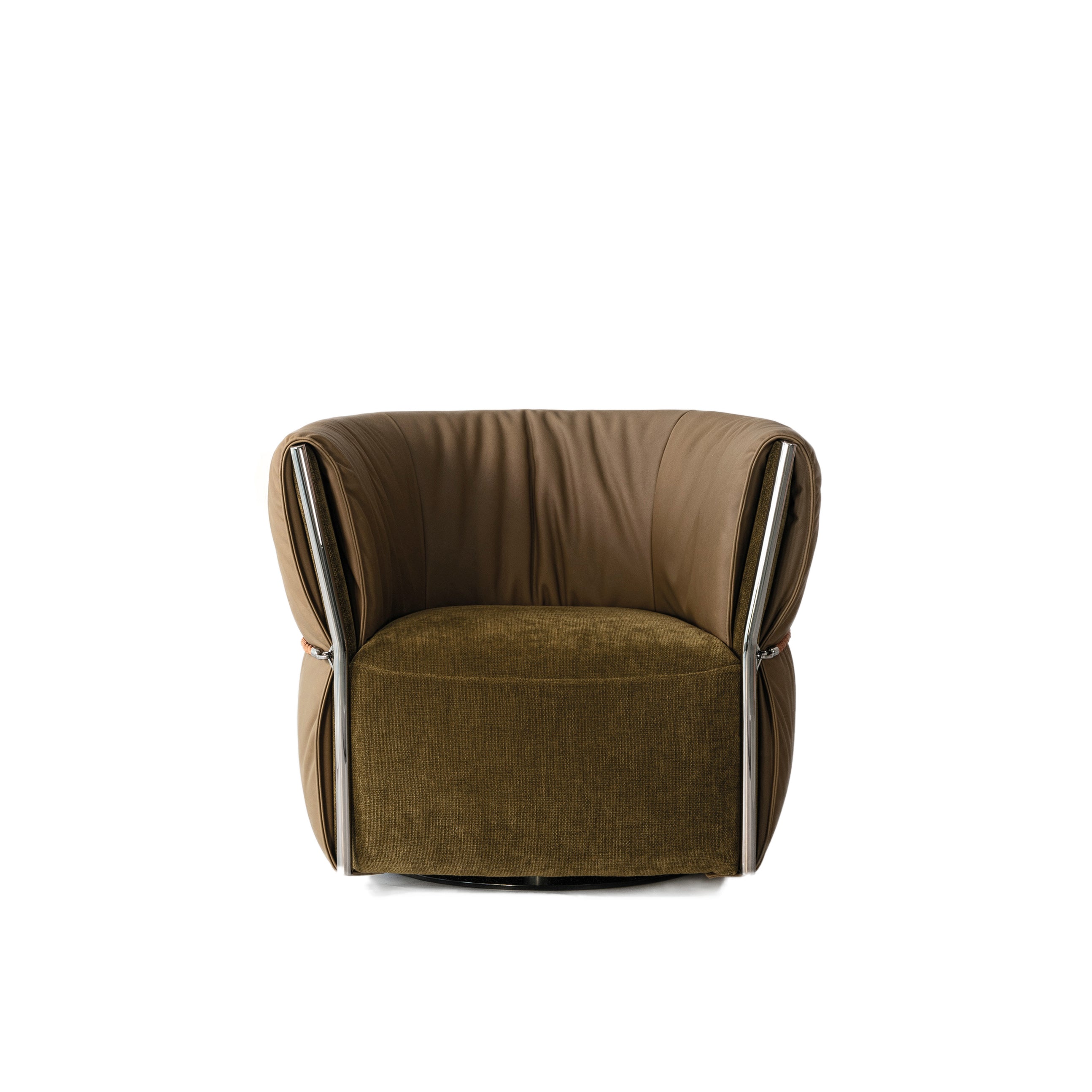 Cierre Belt Swivel Armchair – Spencer Interiors
