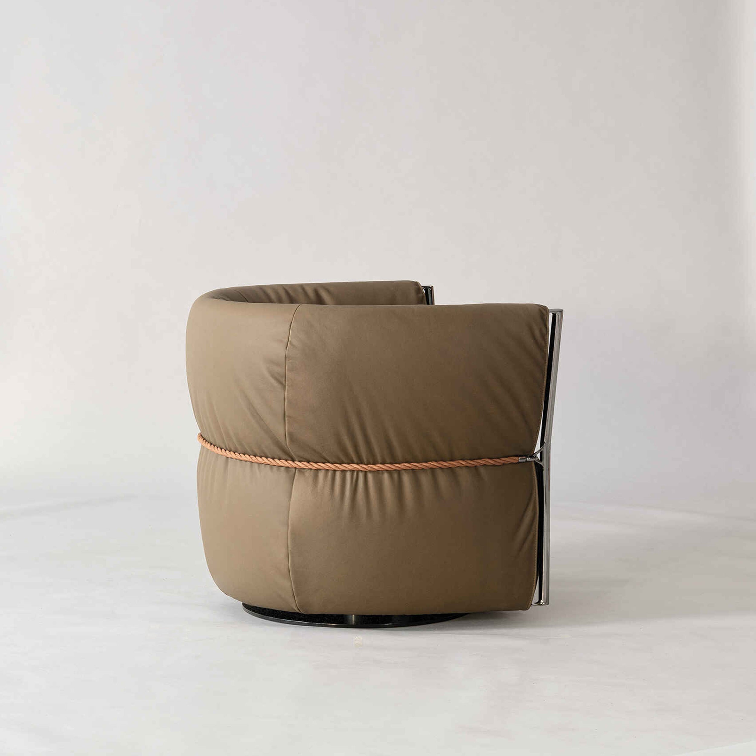 Cierre Belt Swivel Armchair – Spencer Interiors