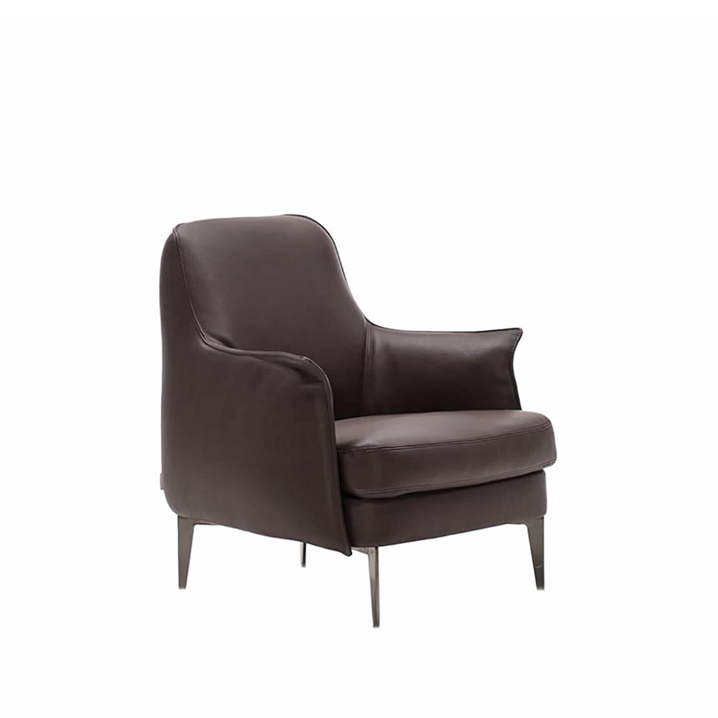 Cierre Boheme High Back Armchair in Leather - made in Italy – Spencer ...