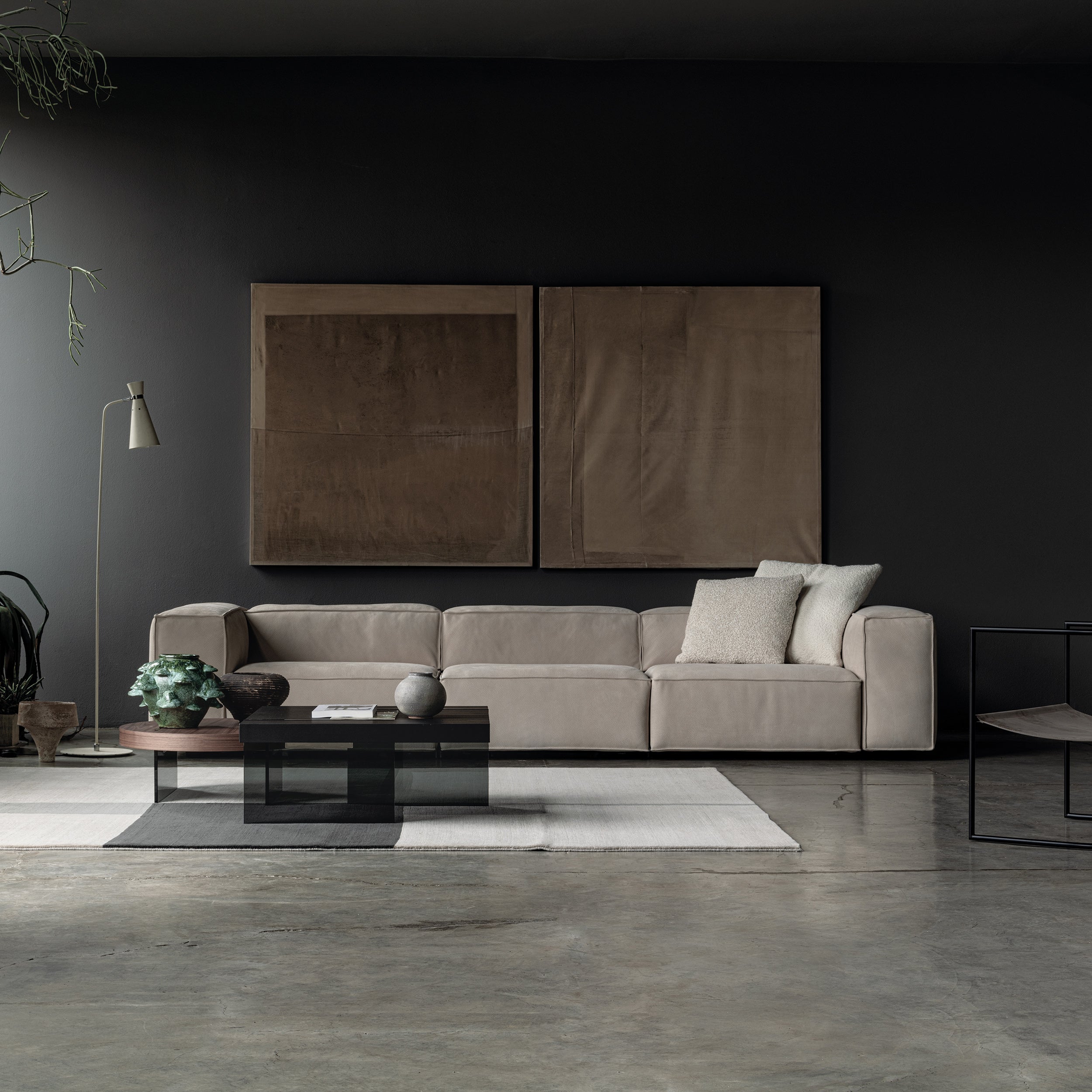 Cierre Season Extending Sofa Sectional 336 in leather – Spencer Interiors