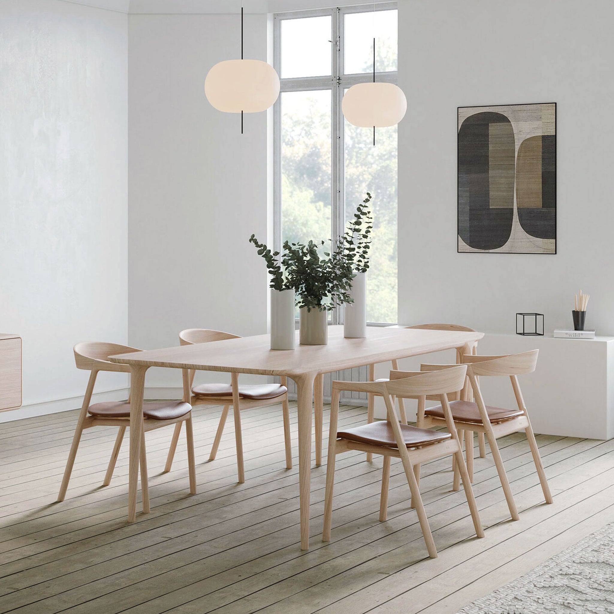 Gazzda solid Oak Fawn Dining Table – Spencer Interiors