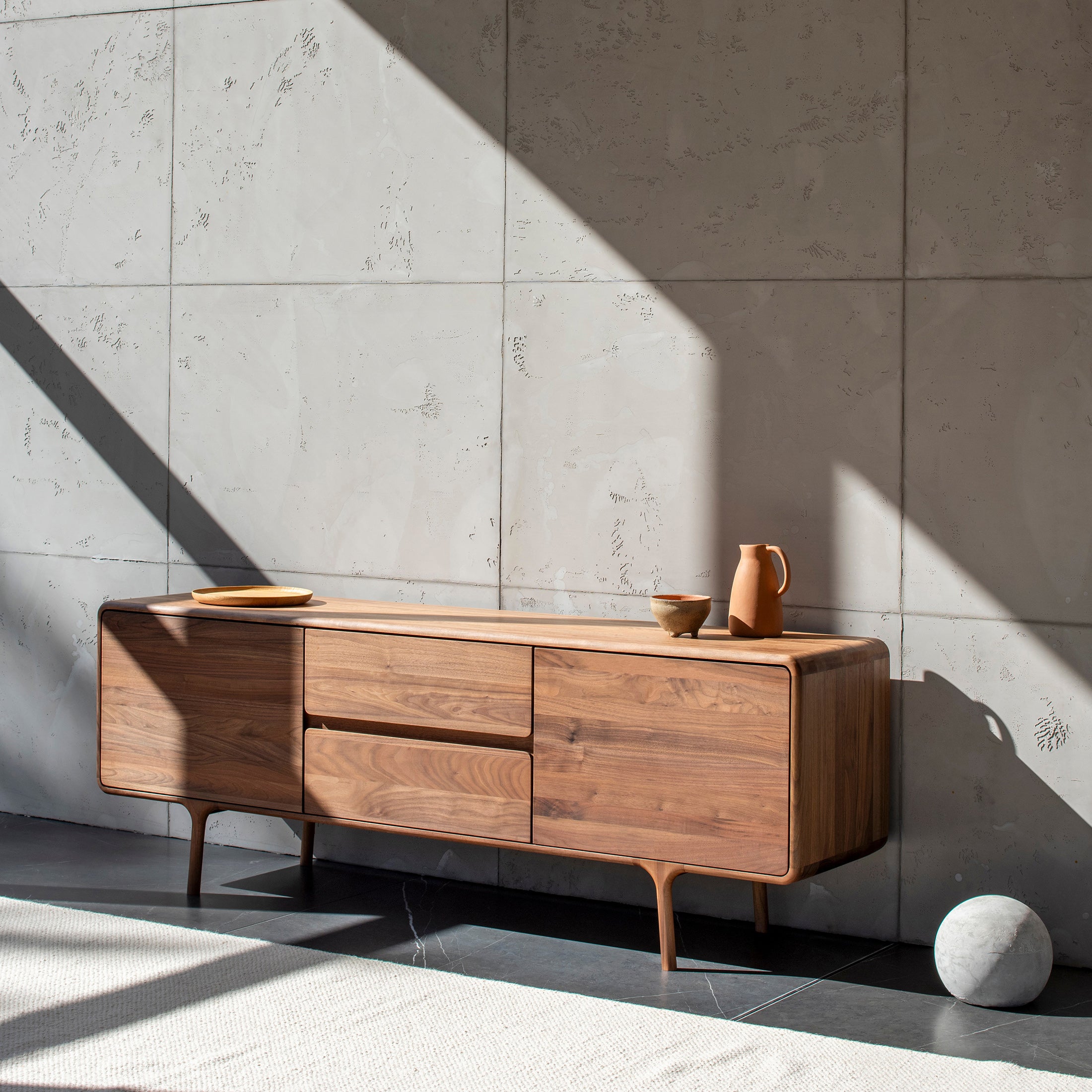 Gazzda Fawn Sideboard 180 in solid Walnut – Spencer Interiors