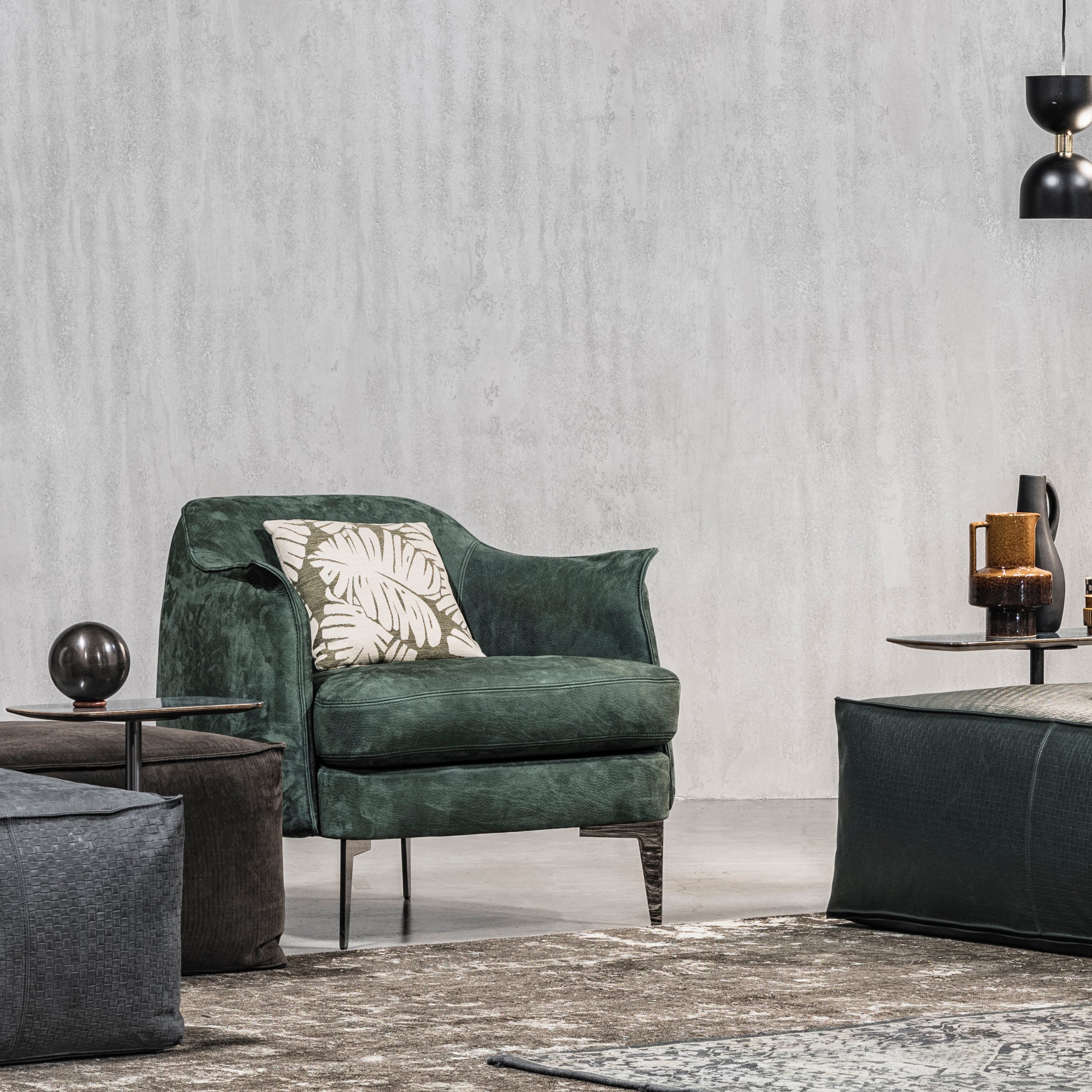 Cierre Boheme Armchair in Leather - made in Italy – Spencer Interiors