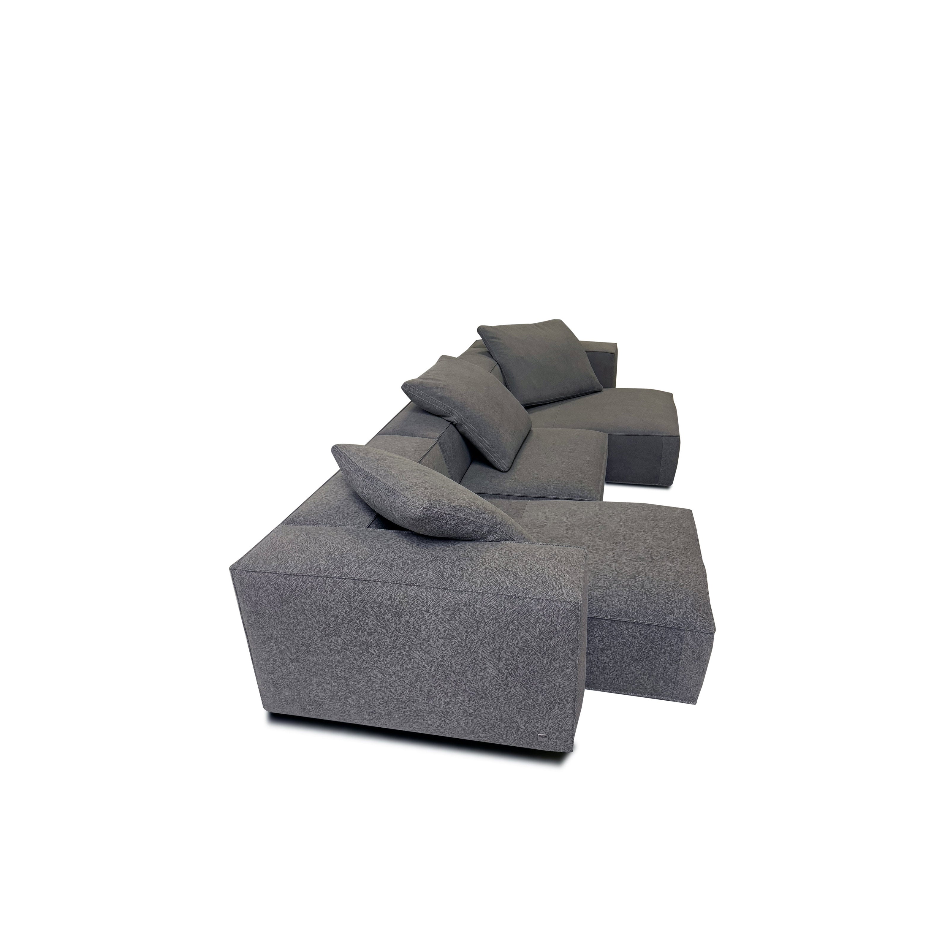 Cierre Season Extending Sofa Sectional in leather - made in Italy ...