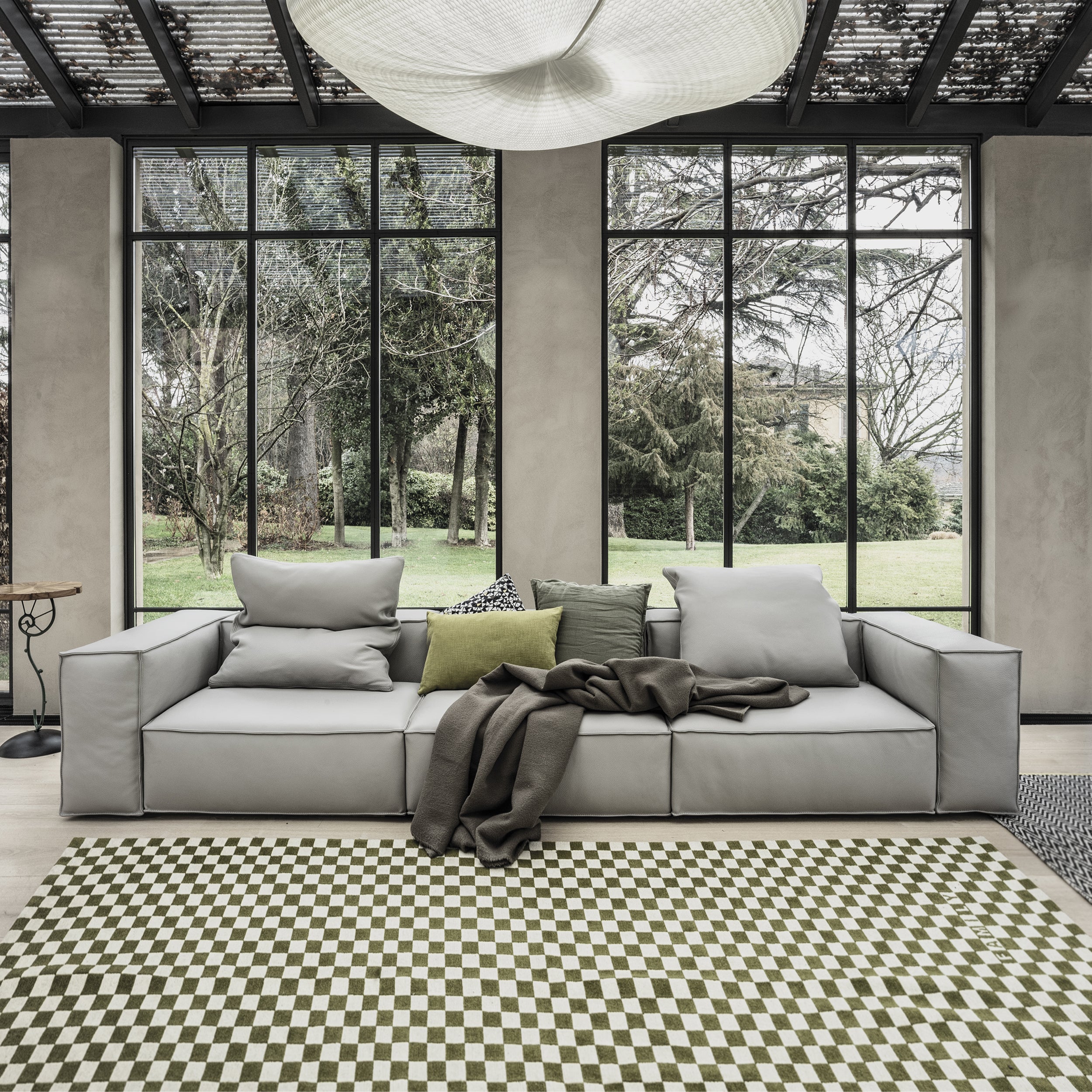 Cierre Season Sectional in Leather - made in Italy – Spencer Interiors