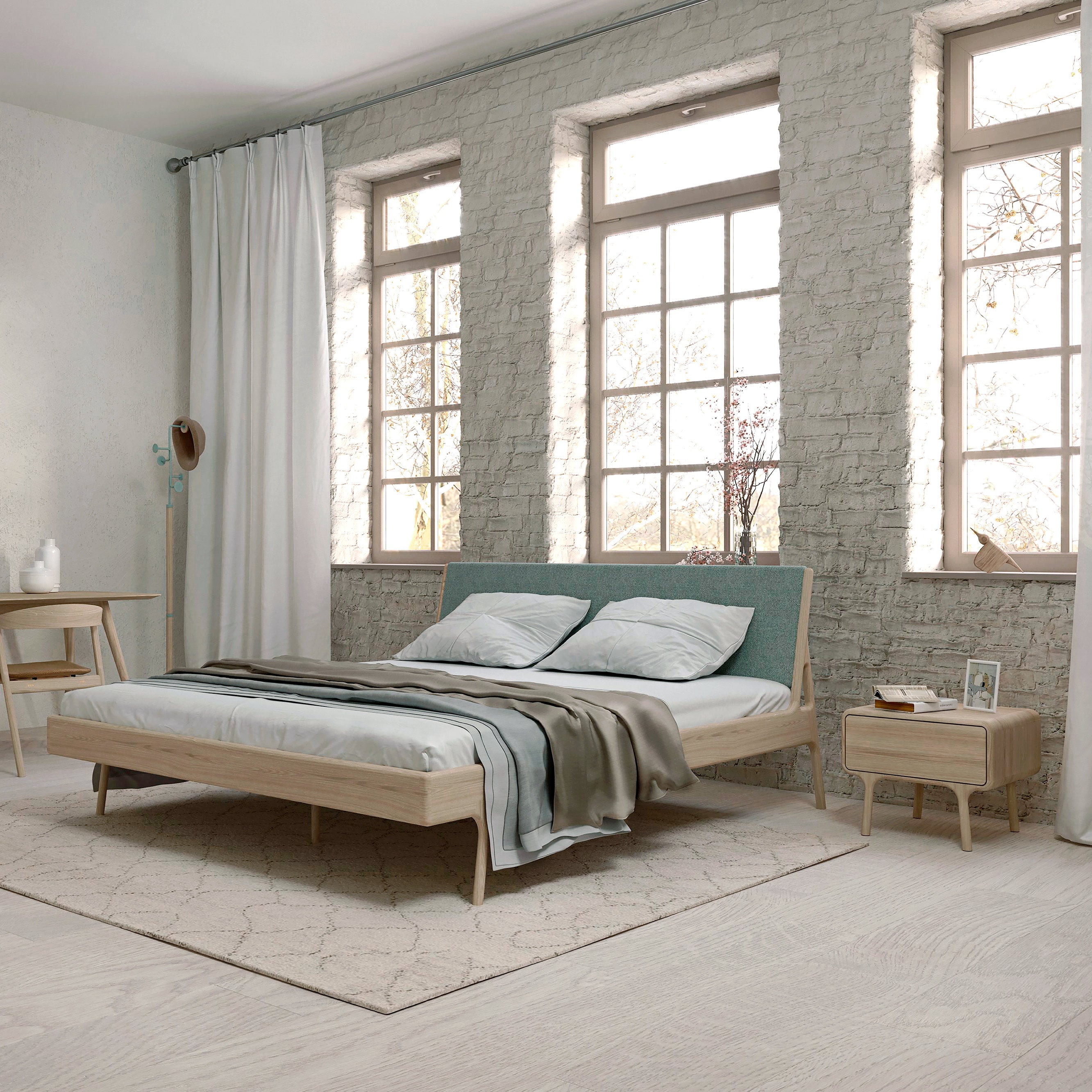 Gazzda Fawn Nightstand in solid Oak – Spencer Interiors