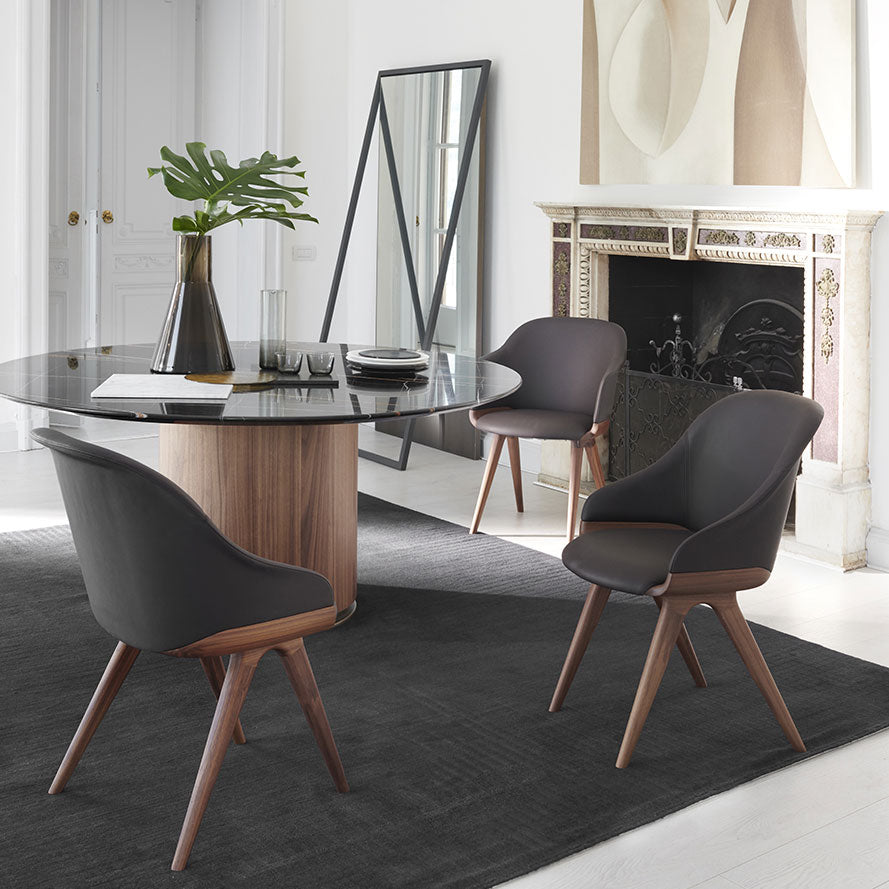 Potocco Otab Table with Marble Top | Spencer Interiors