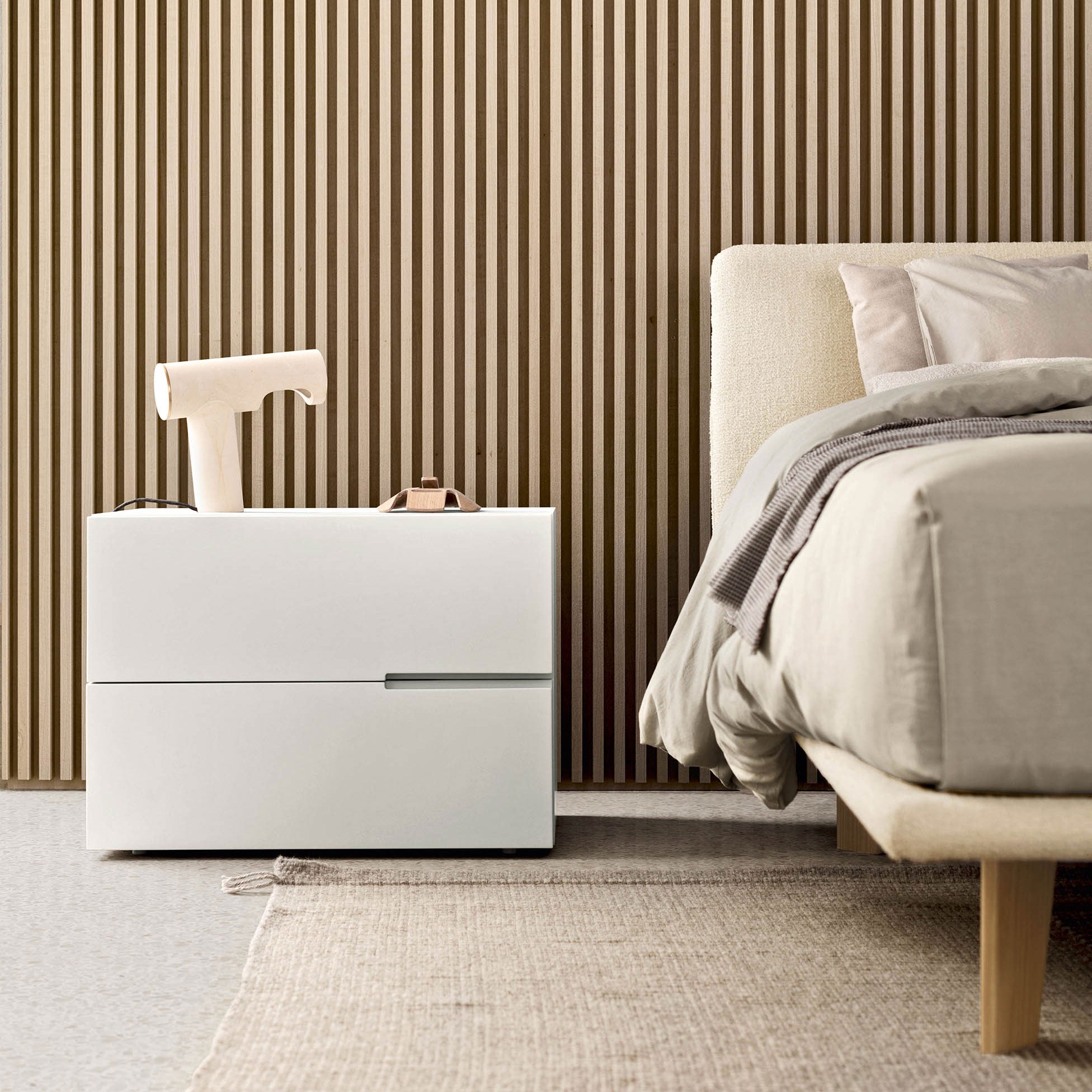 Pianca Segno 2 Drawer Nightstand – Spencer Interiors