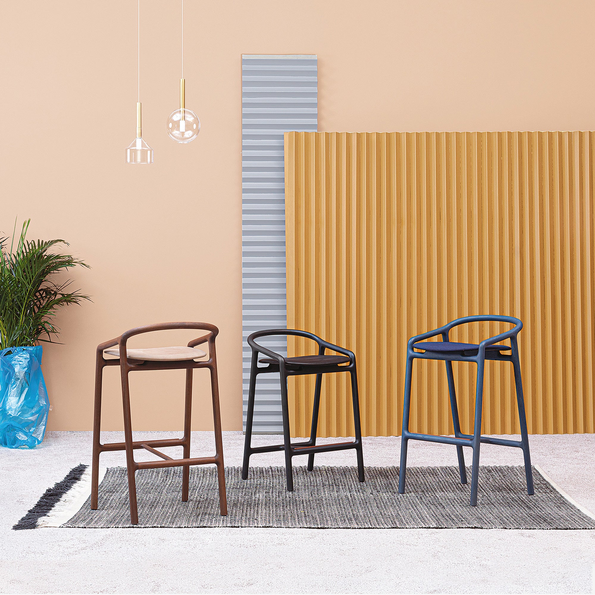 WOAK, Brioni Counter Stool in solid wood – Spencer Interiors